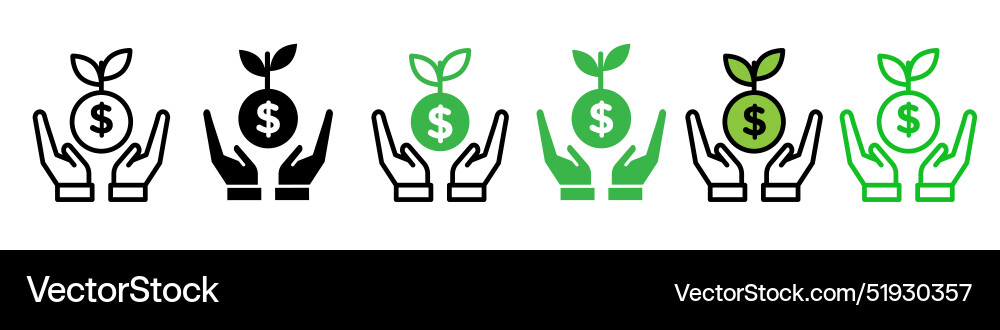 Advantage icon logo set Royalty Free Vector Image