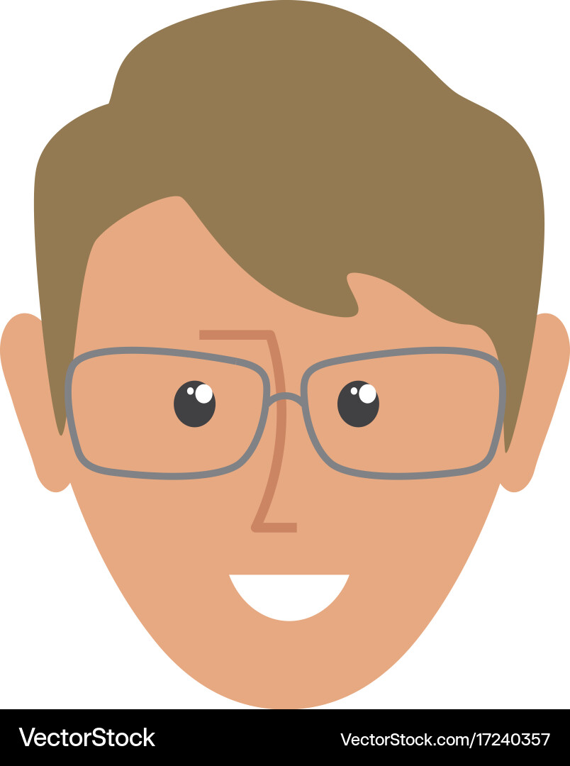 Face man Royalty Free Vector Image - VectorStock