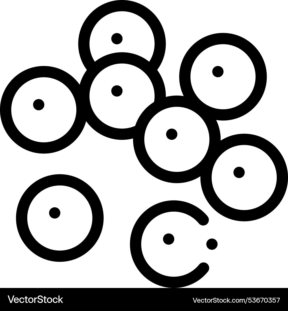 Fish food icon thin linear style design isolated Vector Image