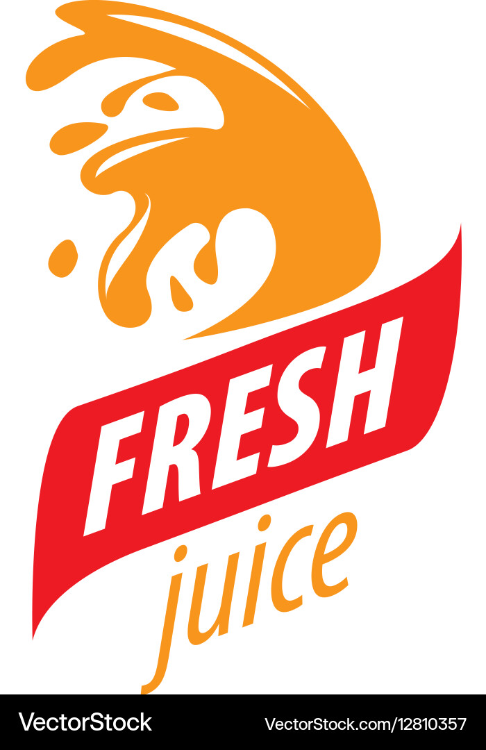 Juice splash sign Royalty Free Vector Image - VectorStock