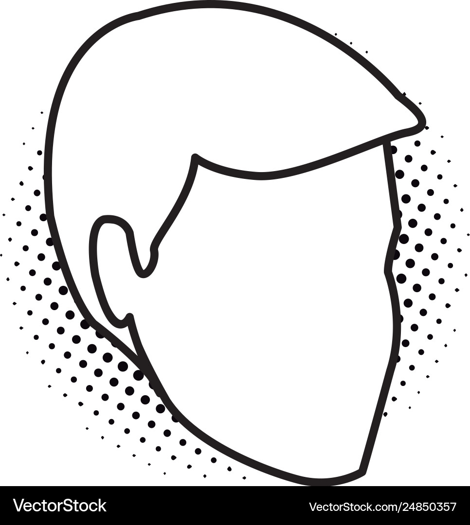 Man faceless head Royalty Free Vector Image - VectorStock