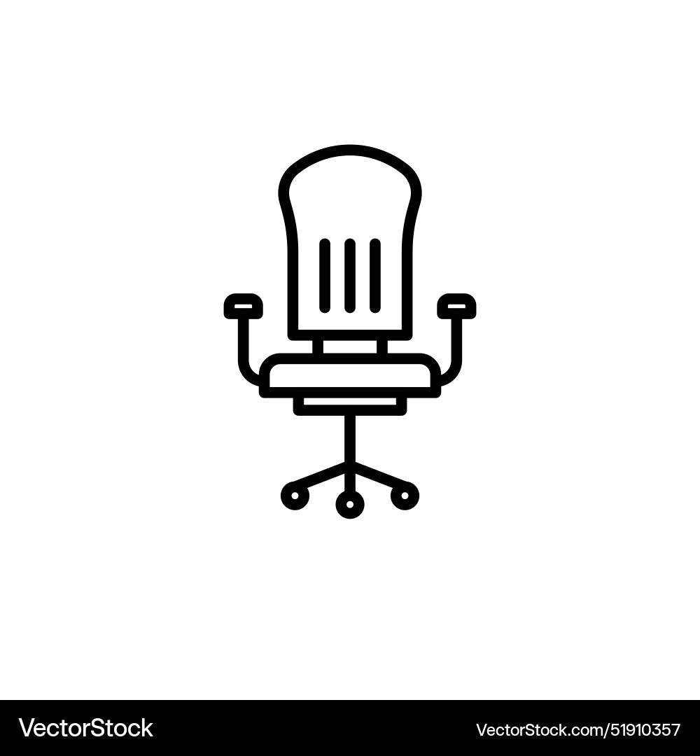 Office chair icon perfect for workspace design Vector Image