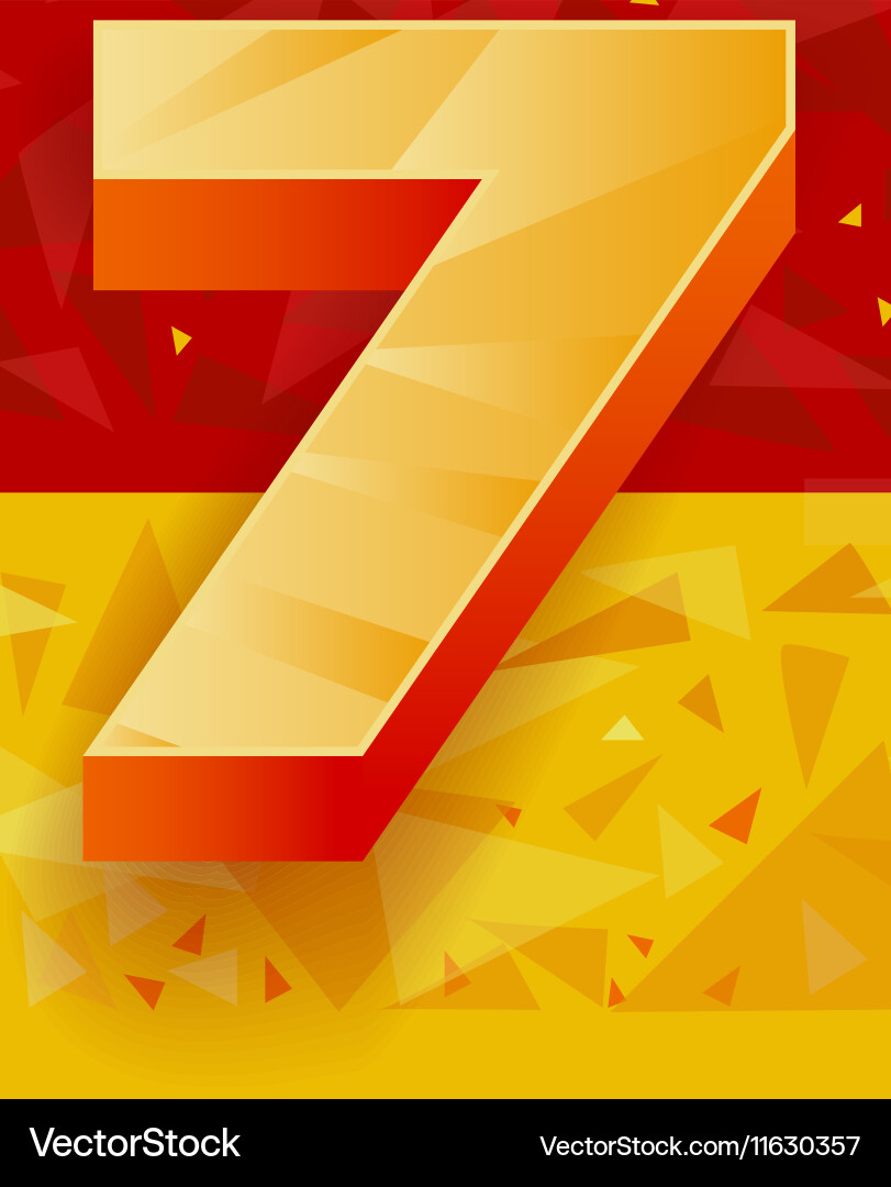 Pattern numbers for use in banner ads Royalty Free Vector