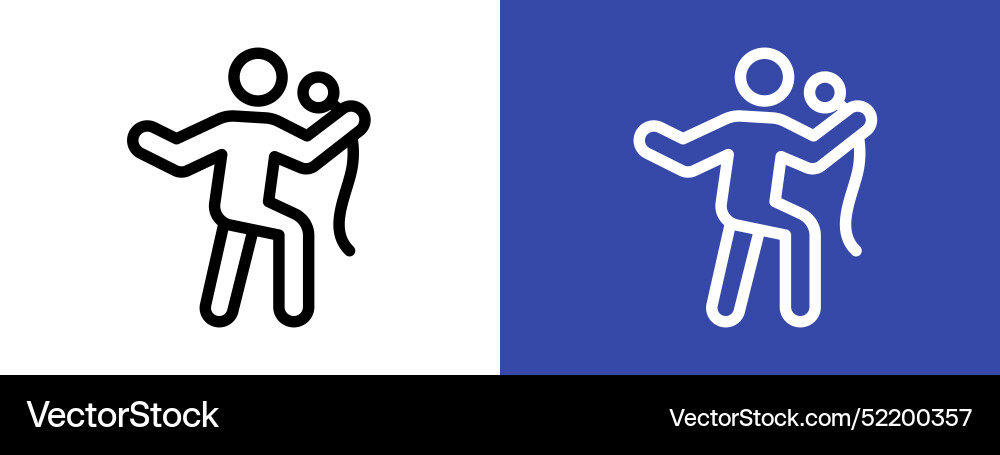 Sing icon logo sign set outline Royalty Free Vector Image