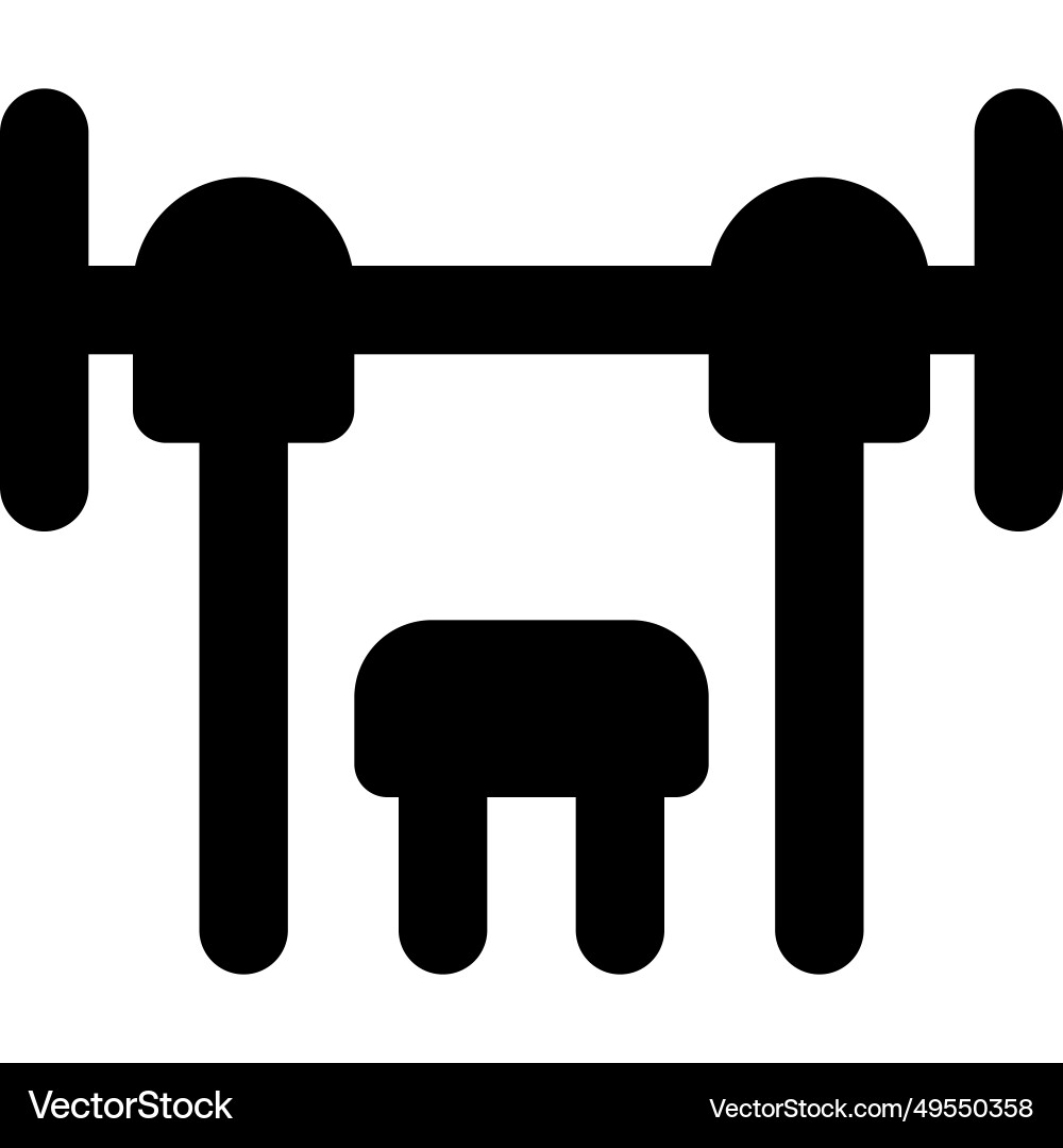 Bench press exercise for chest transformation Vector Image