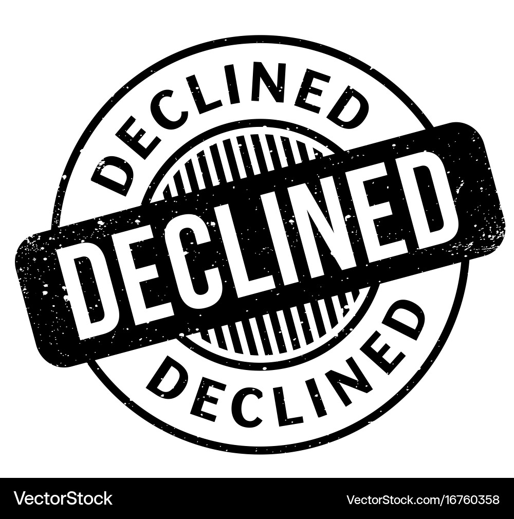 Declined rubber stamp Royalty Free Vector Image