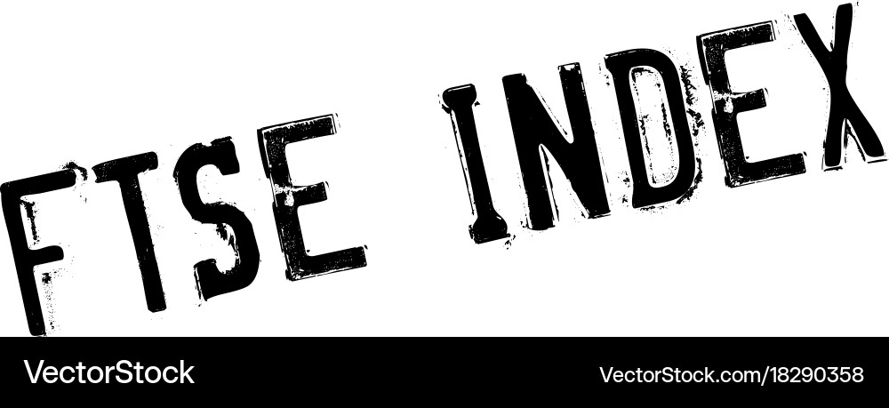 Ftse index rubber stamp Royalty Free Vector Image