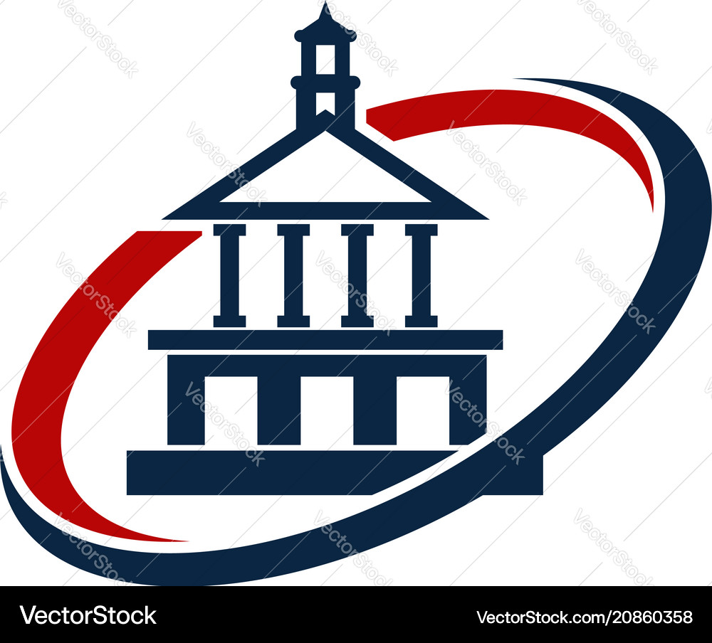 Government relations logo design template Vector Image