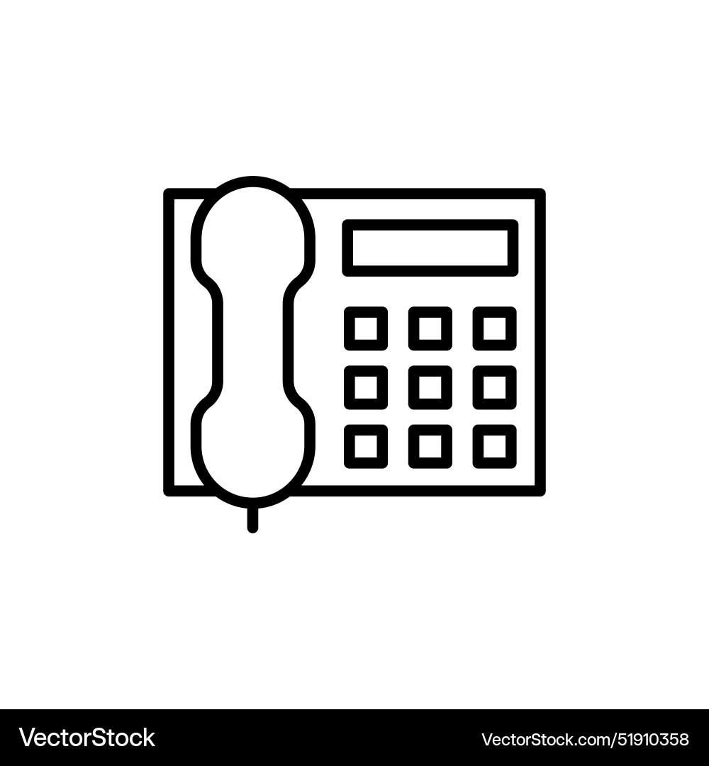 Office phone icon ideal for business communication