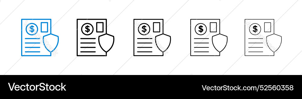 Penalty icon set on white background – Royalty-Free Vector | VectorStock