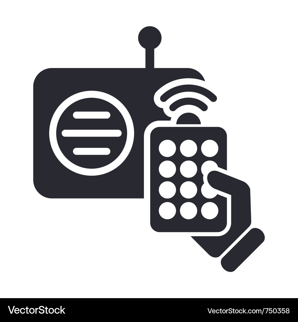 Radio Remote Control Icon Royalty Free Vector Image