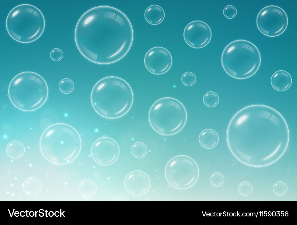 Soap bubbles background Royalty Free Vector Image