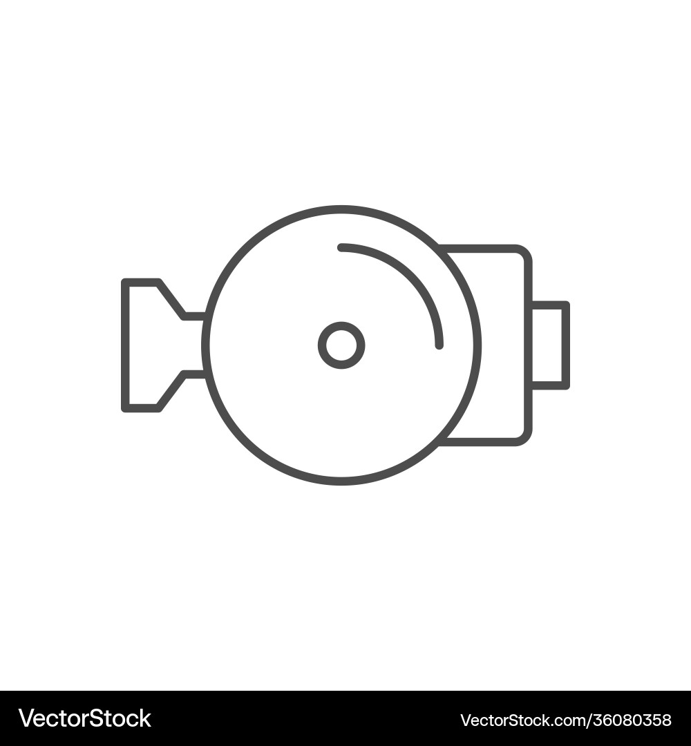 Water pump line outline icon Royalty Free Vector Image