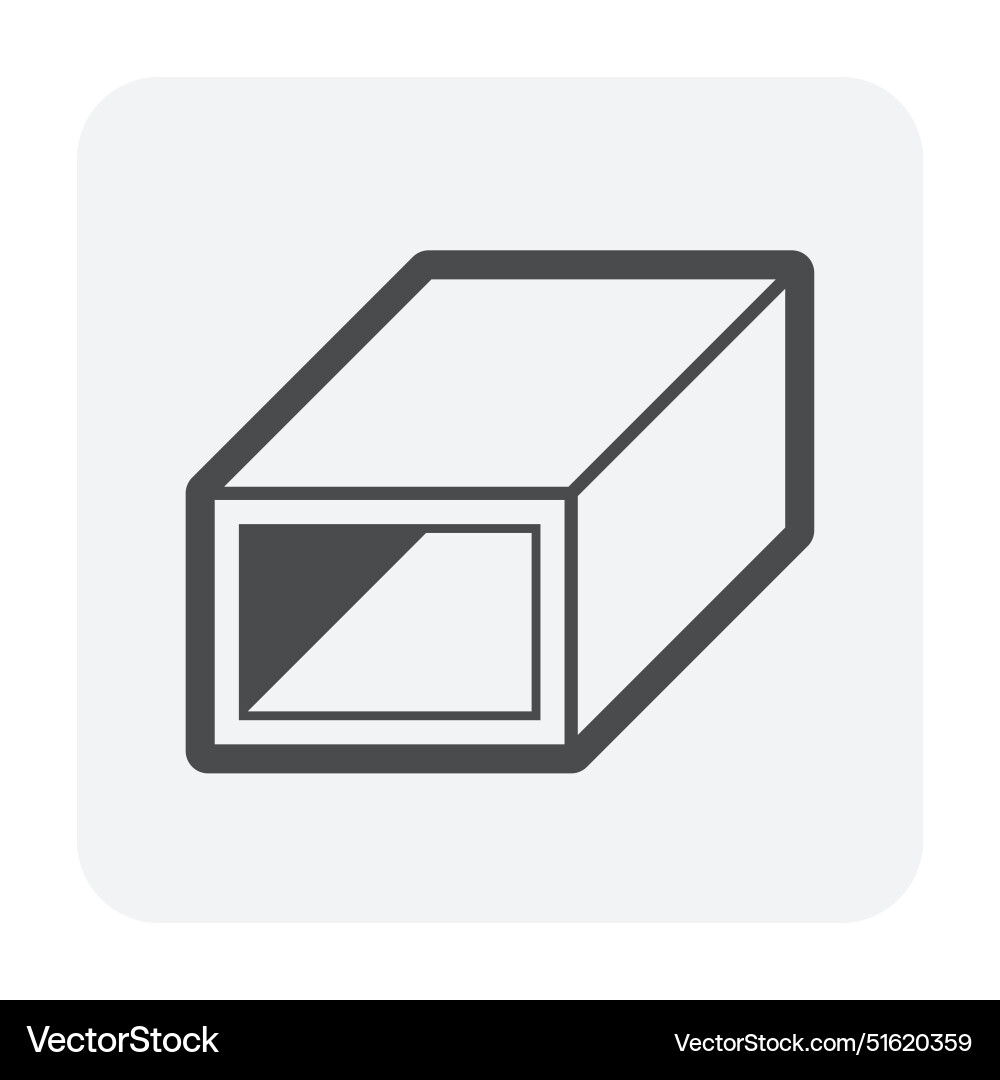 Air duct pipe icon design Royalty Free Vector Image