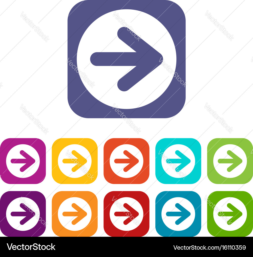 Circular Arrow Icons - Set Royalty Free Vector Image