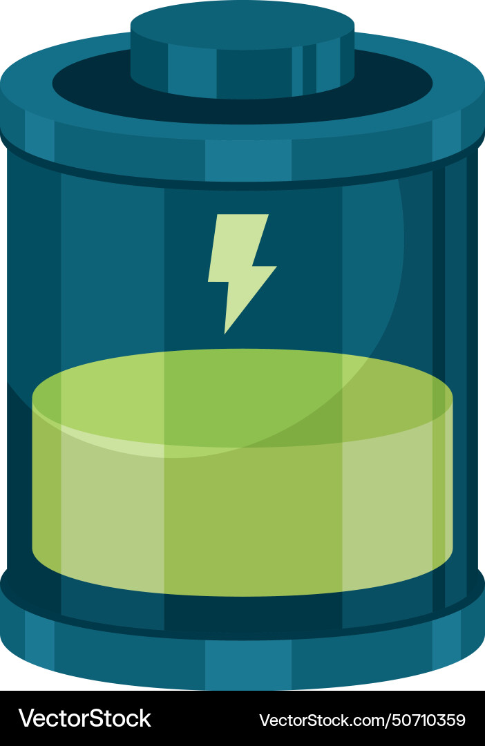 High performance battery rechargeable Royalty Free Vector