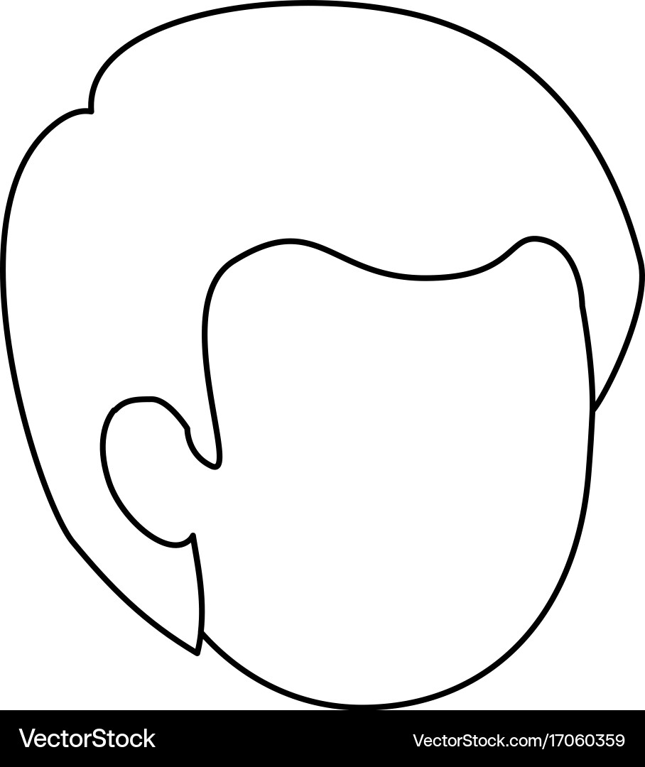 Man face icon Royalty Free Vector Image - VectorStock