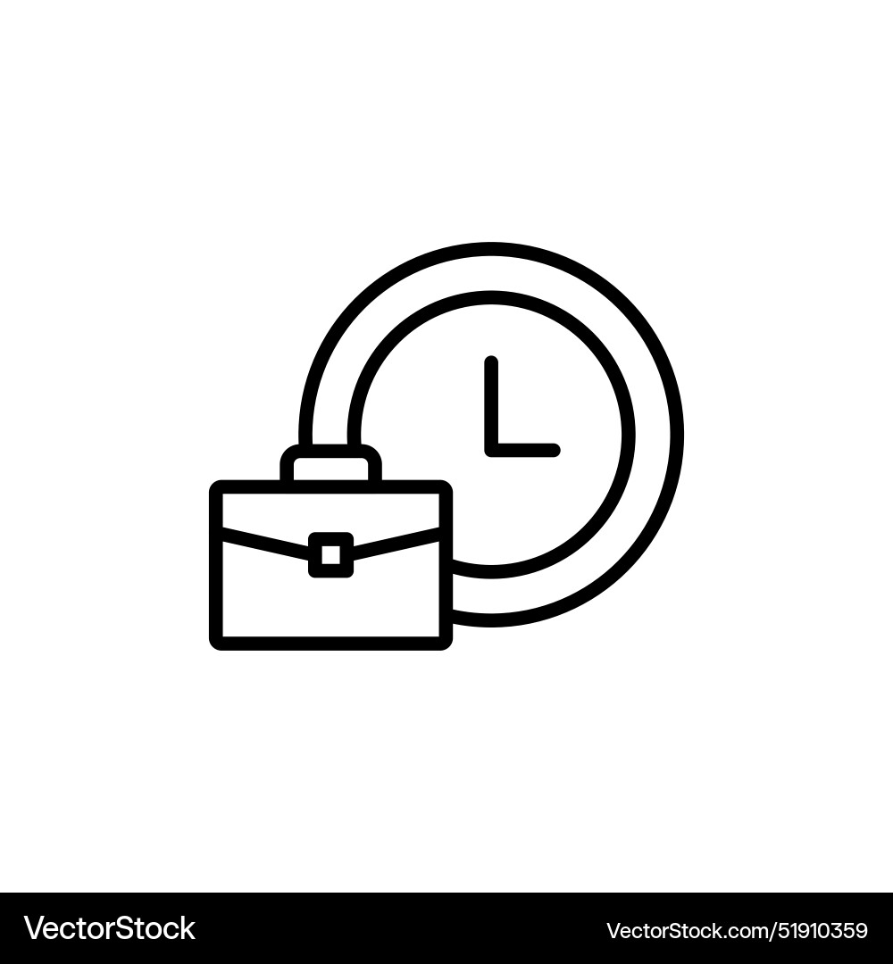 Office clock icon perfect for work schedules Vector Image