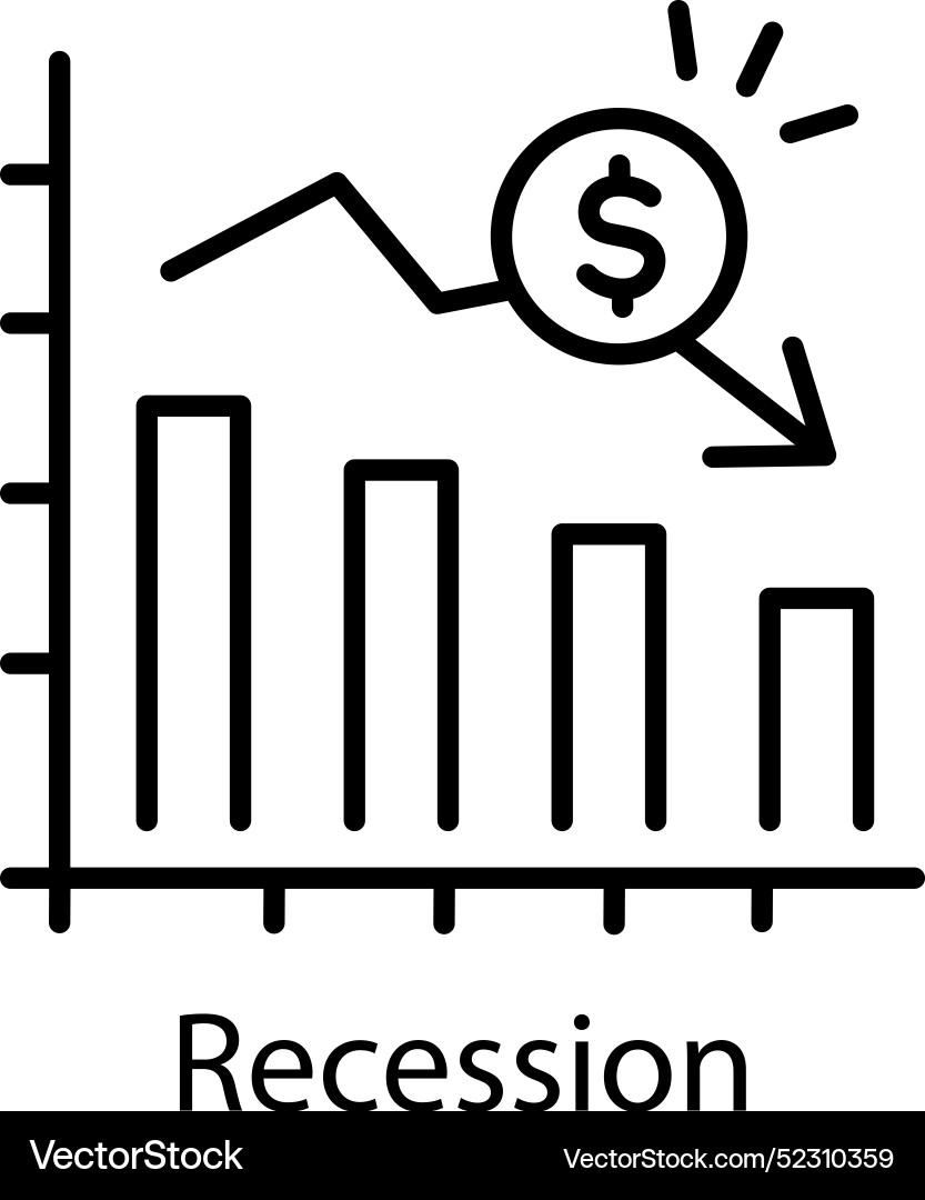 Recession Royalty Free Vector Image - VectorStock