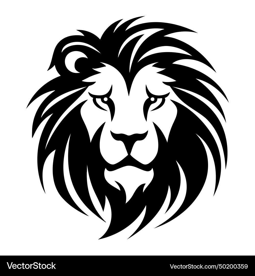 Simple lion logo Royalty Free Vector Image - VectorStock