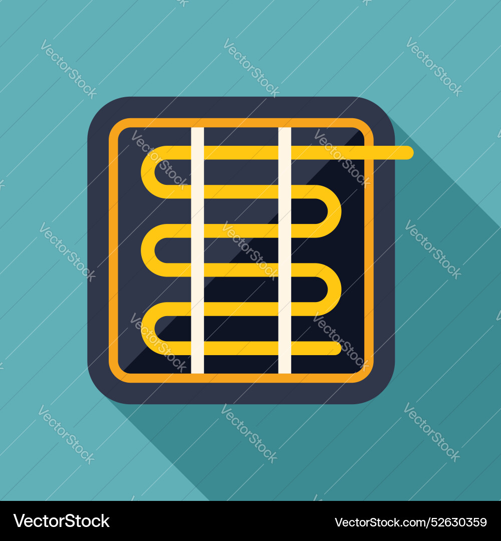 Underfloor heating system providing warmth Vector Image