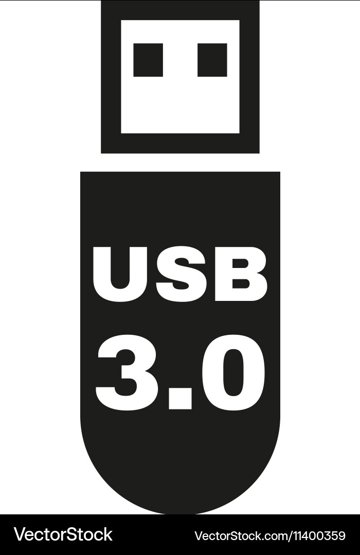 Usb icon transfer and connection data symbol Vector Image