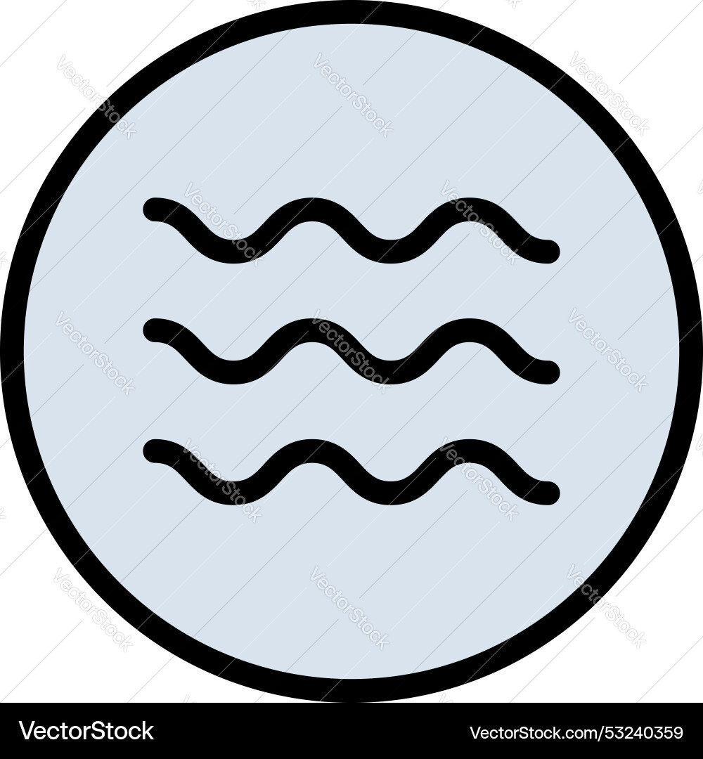 Wave icon in trendy flat style isolated on white Vector Image
