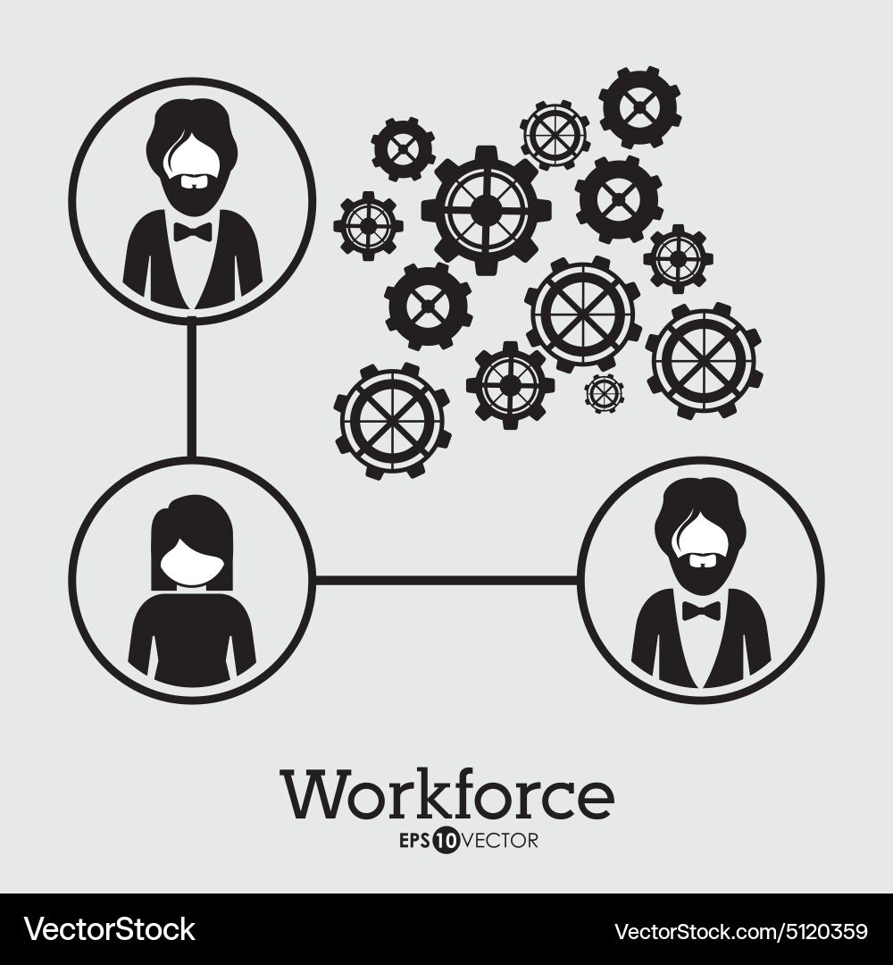 Workforce design Royalty Free Vector Image - VectorStock