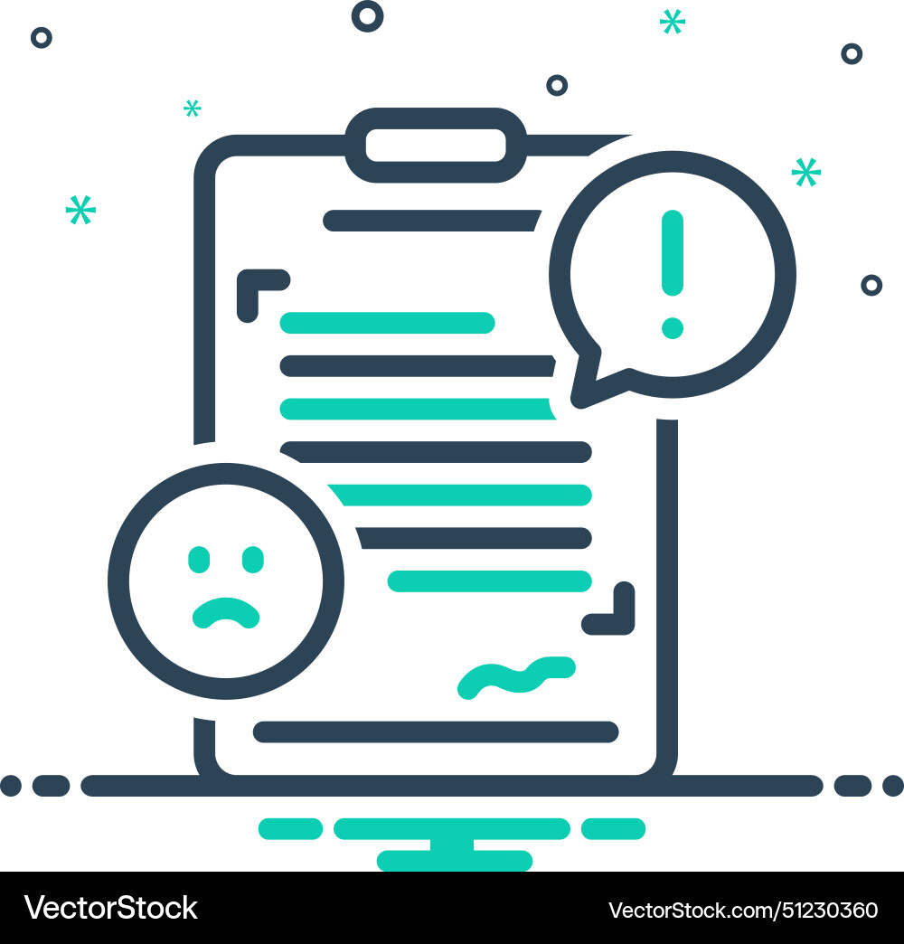 Complaint Royalty Free Vector Image - VectorStock