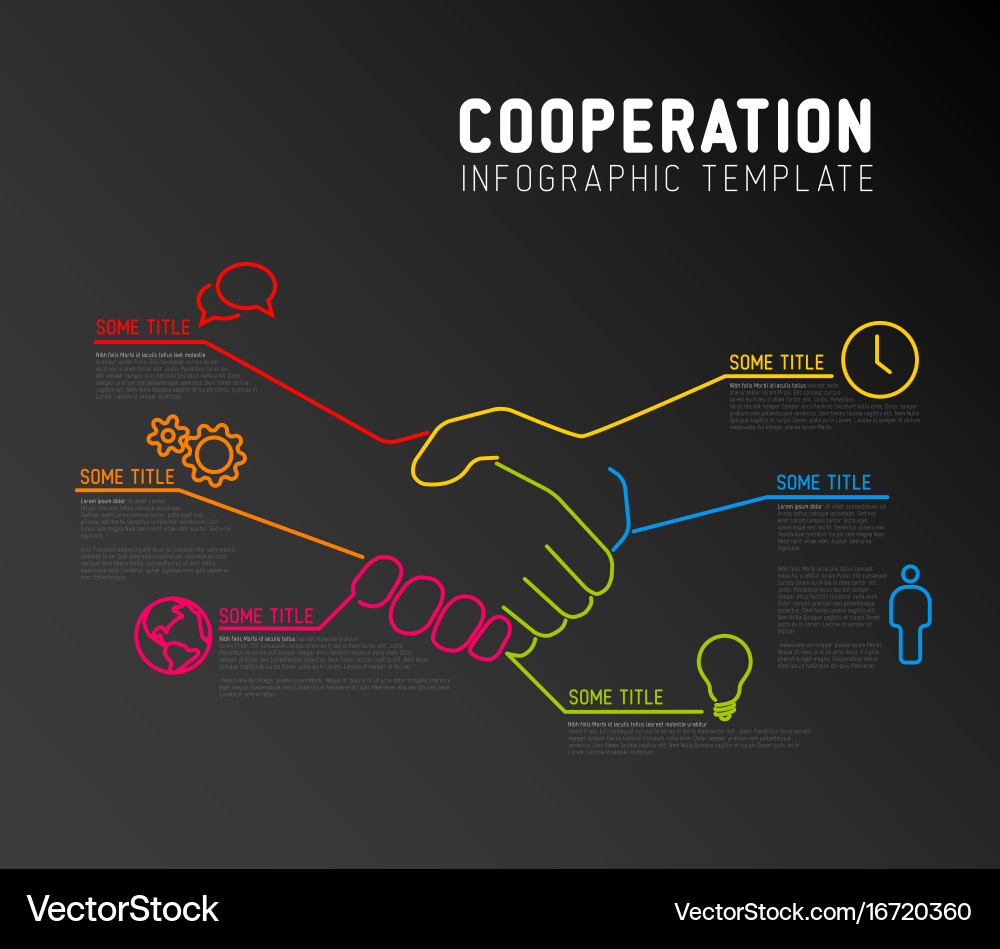 Cooperation Report Template Royalty Free Vector Image