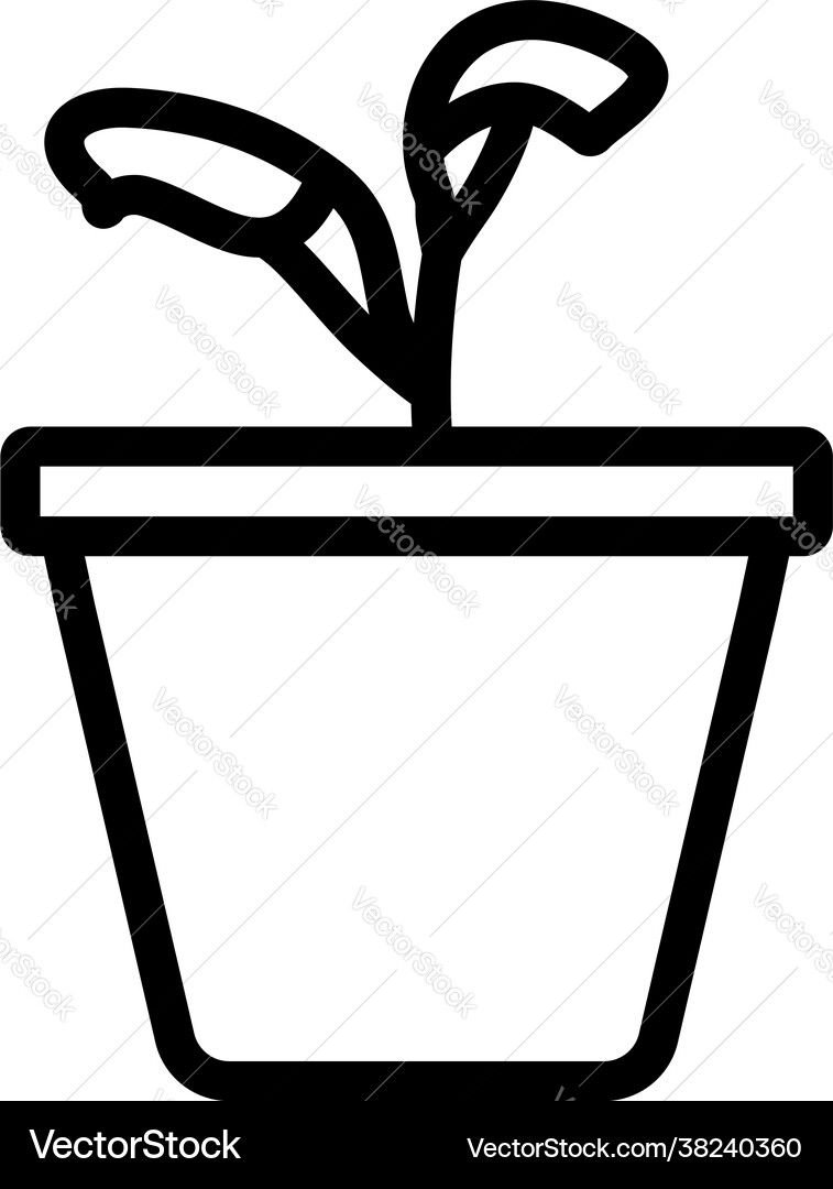 Seedling icon Royalty Free Vector Image - VectorStock