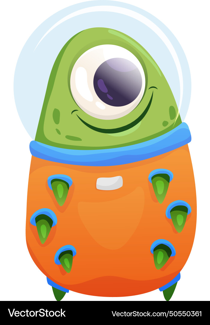 Cartoon alien Royalty Free Vector Image - VectorStock