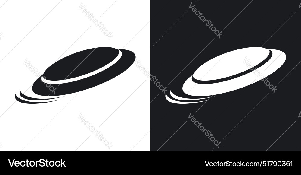 Flying disc icon Royalty Free Vector Image - VectorStock