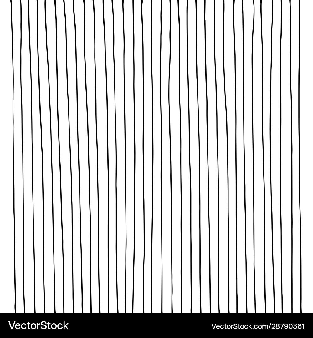 Hand drawn vertical parallel thin black lines Vector Image