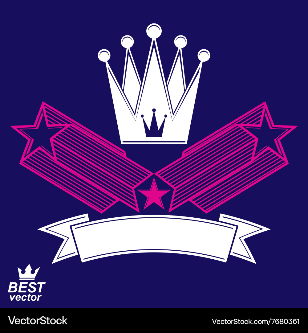 Imperial stilisierte Symbol Monarch Element 3d Krone