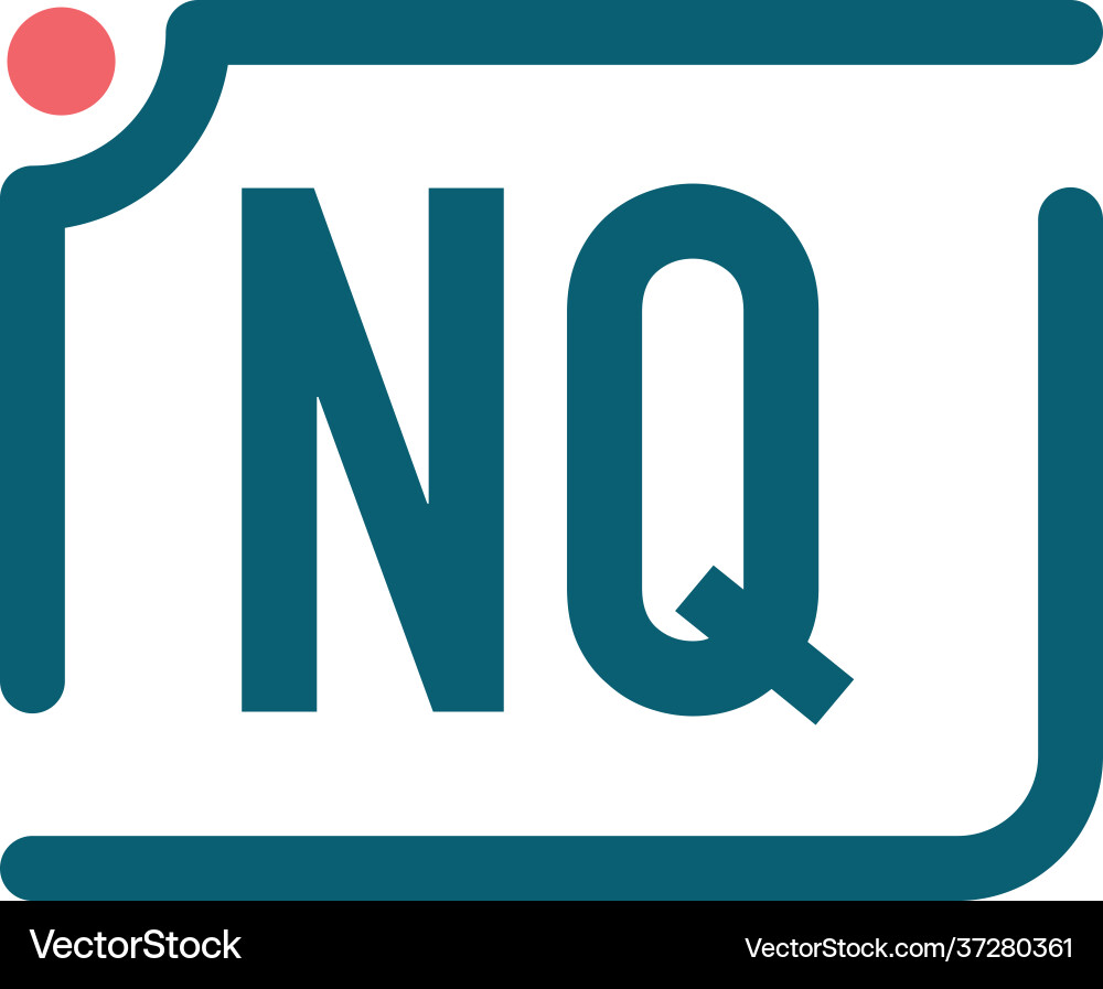 Initial letter nq camera logo design template Vector Image