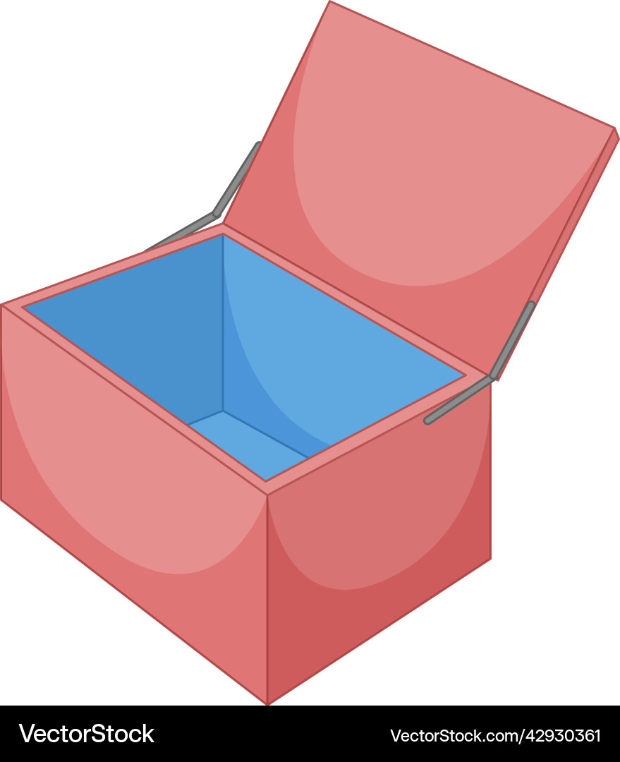 Open box on white background Royalty Free Vector Image