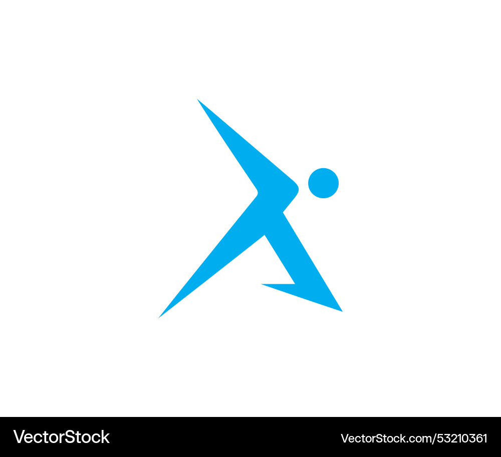 Run sport symbol design Royalty Free Vector Image