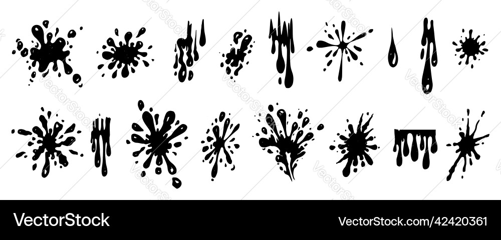 Water element set Royalty Free Vector Image - VectorStock