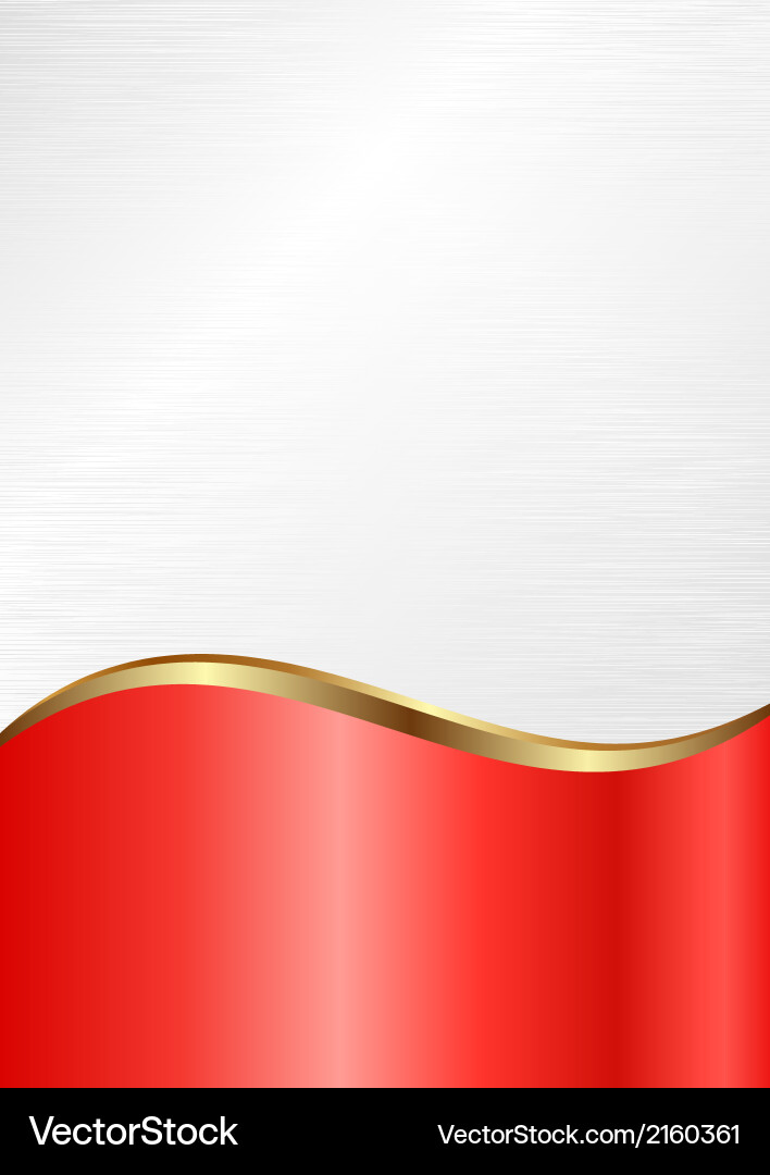 White and red background divided into two Vector Image