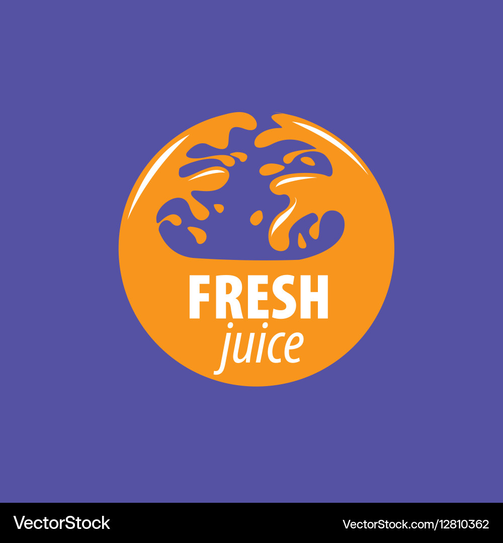 Juice splash sign Royalty Free Vector Image - VectorStock