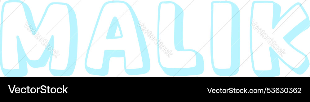 Malik Royalty Free Vector Image - VectorStock