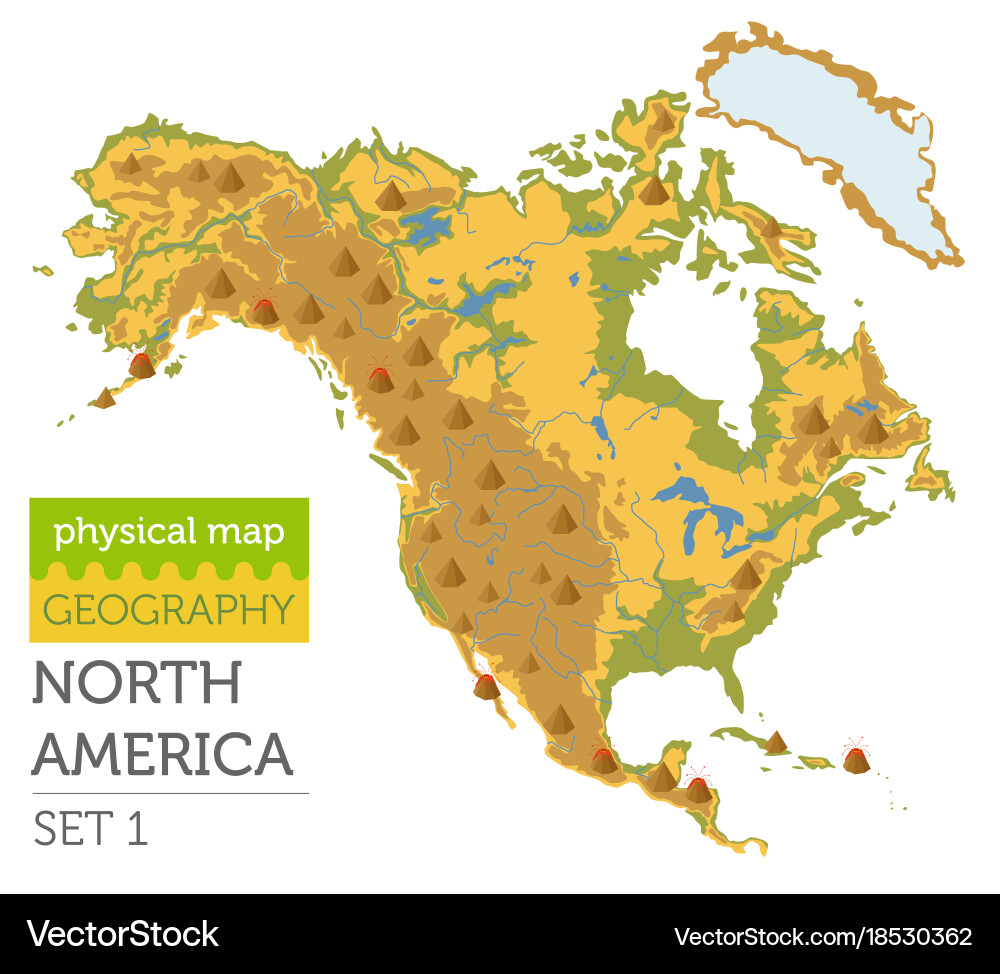 About North America Physical Map