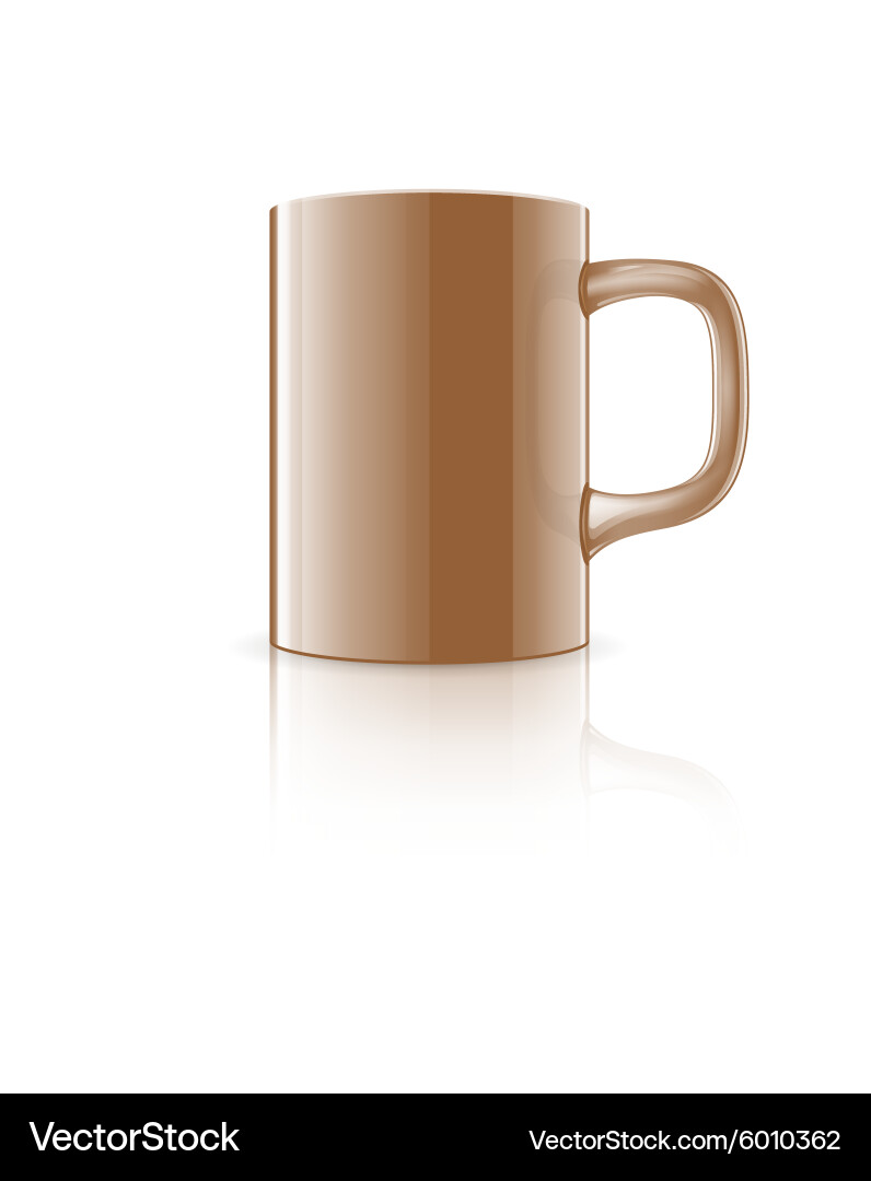 Realistic mug Royalty Free Vector Image - VectorStock
