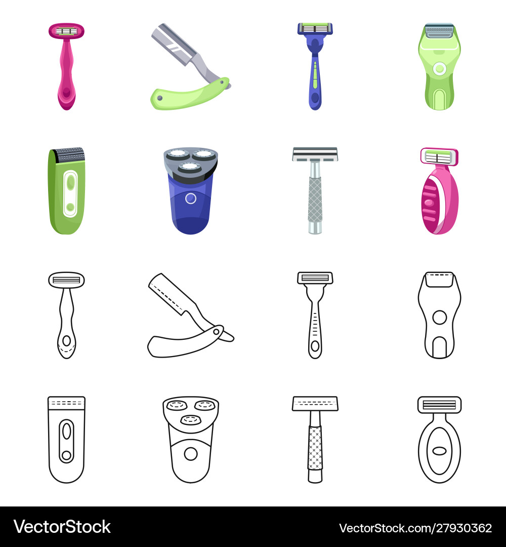 Shaving and hygiene sign Royalty Free Vector Image