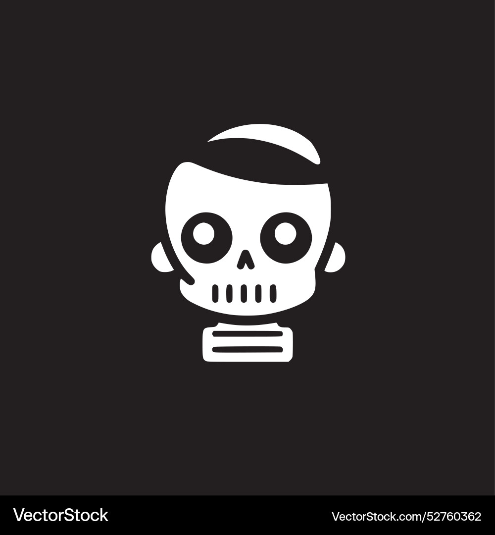 Skeleton - minimalist and flat logo Royalty Free Vector