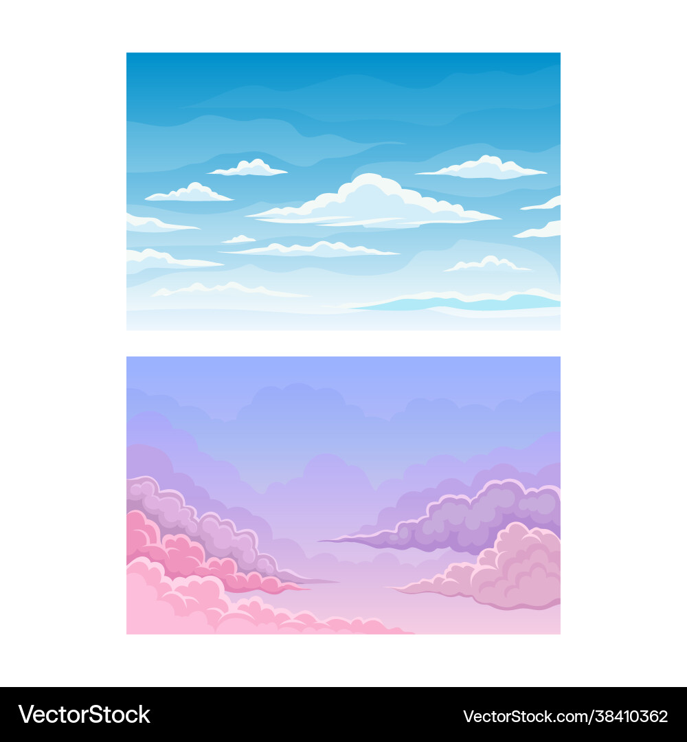 Sky scene with clouds drifting across Royalty Free Vector