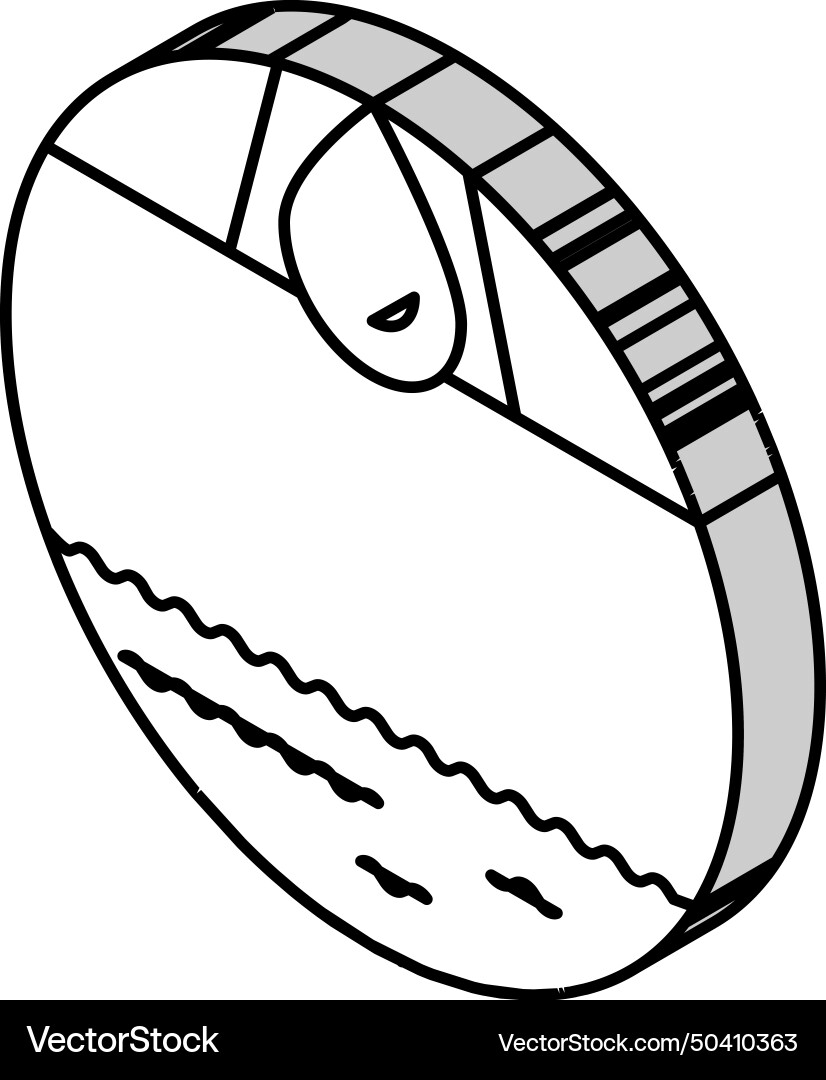 Aquifer analysis hydrogeologist isometric icon Vector Image
