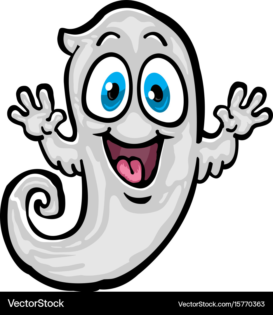Cartoon ghost Royalty Free Vector Image - VectorStock
