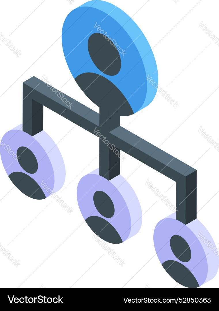 Company organizational chart showing ceo Vector Image